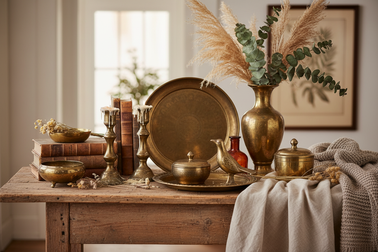 How to Style Vintage Brass | Decorating Tips & Ideas – Crows Nest ...